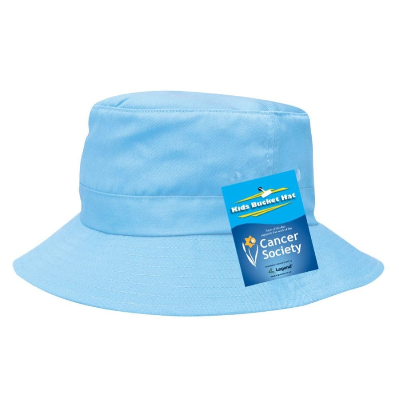 Cancer Society Kids Bucket Hat | Buy Online Wholesale Discount. Hatworx NZ